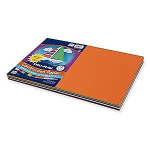Tru-Ray Sulphite Construction Paper, 12 x 18 Inches, Assorted Color, 120 Sheets