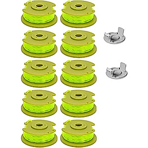 AC80RL3 String Trimmer Replacement Spool, Compatible with Ryobi One Plus+ AC80RL3 18v, 24v, and 40v Cordless Trimmers, 080 Inch Twisted Line, AC80RL3 Weed Eater String Auto-Feed Spool Line 11ft