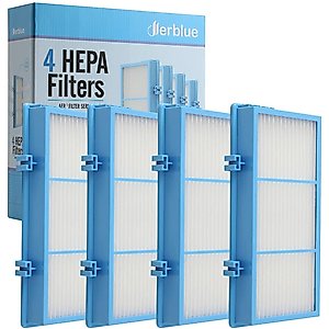 DerBlue 4pcs Replacement HEPA Filters for Holmes AER1 Type Total Air Filter,for HAPF30AT andHAP242-NUC,Total Air Filter Replacement Filters for HAPF30AT