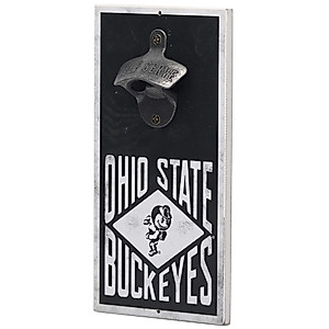 Ohio State University Buckeyes Wall Mounted Bottle Opener - Vintage Ohio State Bottle Opener - Great Gift Idea