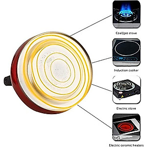 NOGRAX Tea Kettle Stovetop Whistling Heat Tea Kettle Stainless Steel Whistling Teapot Resistant Handle Suitable for Brewing Coffee and Milk 3L Large Capacity Pot (Color : Green)