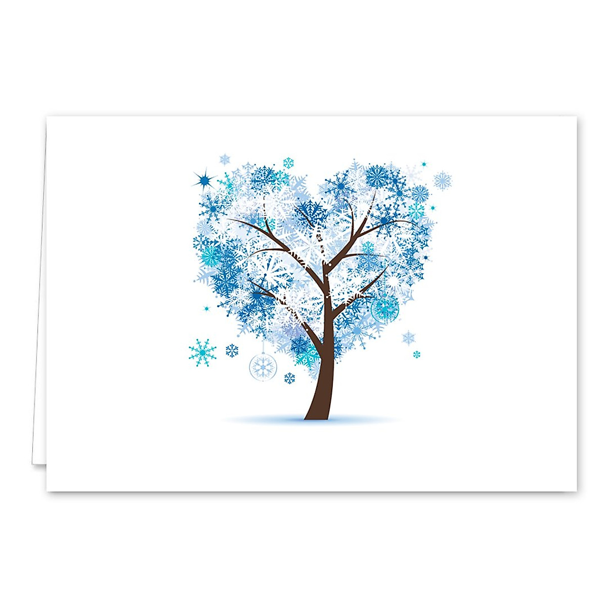 Seasons of Life Note Card Assortment Pack/Set Of 24 Greeting Cards And White Envelopes / 4 7/8" x 3 1/2" Cards Featuring 4 Seasonal Tree Designs