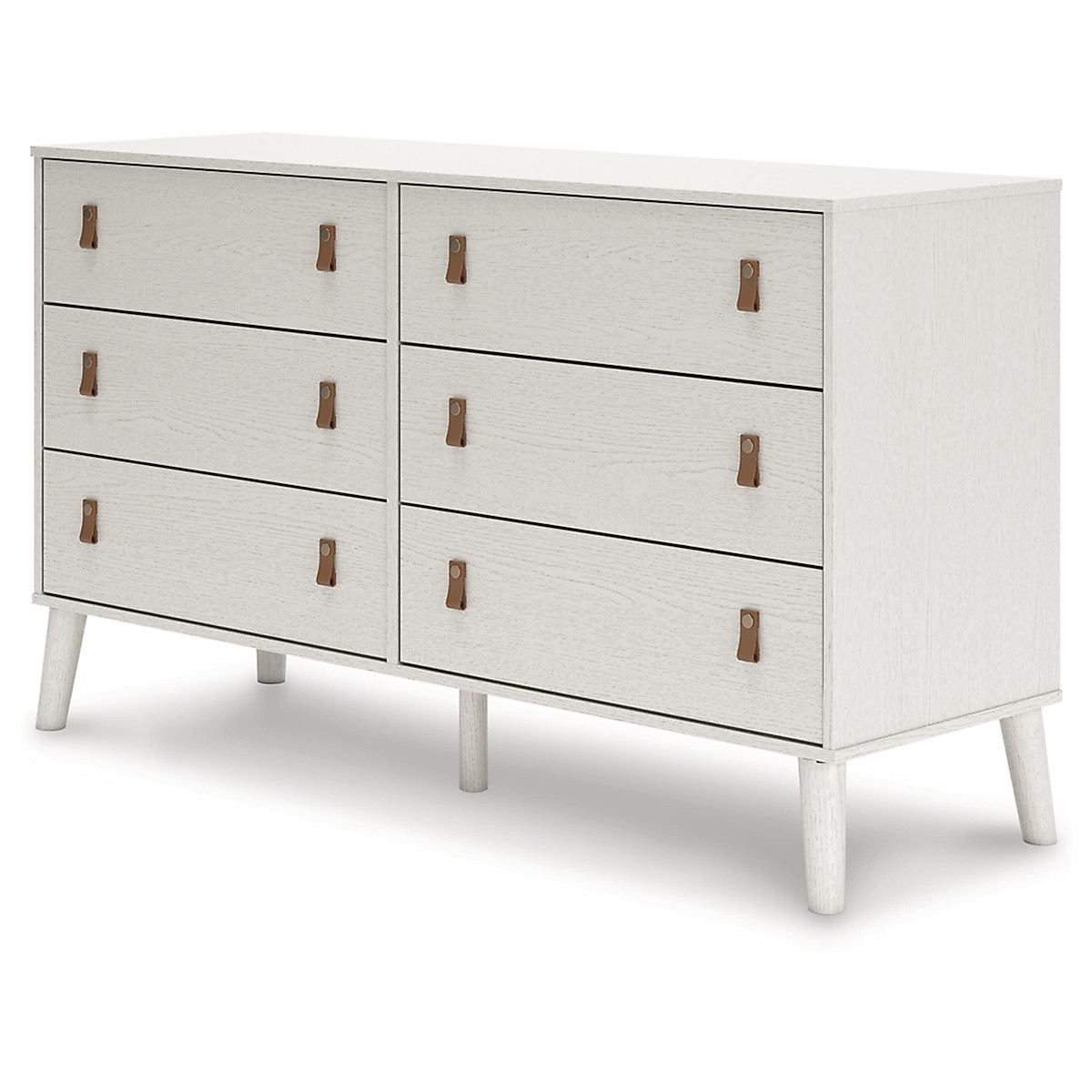 Signature Design by Ashley Aprilyn Farmhouse 6 Drawer Dresser, Whitewash
