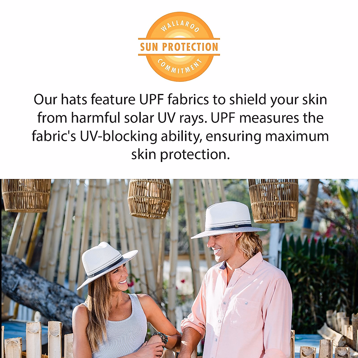 Wallaroo Women’s Catalina Cowboy (Natural) – Wide Brim, Natural Fiber, Adjustable, for Medium/Large Size, Festival Hat, Beach Hat, Sustainable Fashion, Eco-Friendly, UV Sun Protection