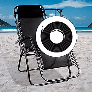 KINBOM 4pcs Gravity Chair Replacement Cords, Replacement Elastic Cord Nylon Stretchy Cord for Lounge Chair Bungee Elastic Lawn Chair