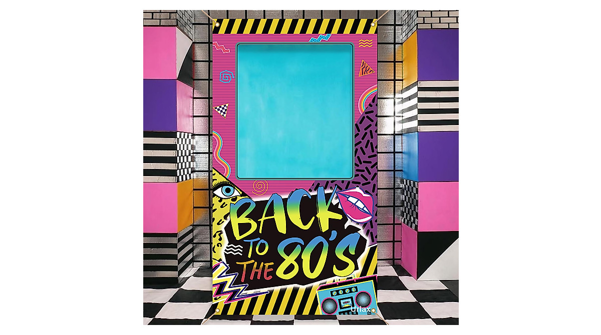 80s Photo Booth Props for Vibrant Retro Parties