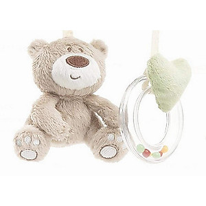 Musical Activity Spiral Car Seat Toys – Elegant Plush Toy for Cot Pram Crib Stroller with Hanging Rattles Soft Interactive Toy for Infants for Boys and Girls 1 Month +