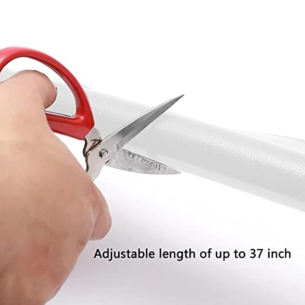 Resdenio Door Draft Stopper Weather Stripping - 37 Inch Door Stoppers for Bottom of Door Seal Gap Reduce Noise and Dust, Under Door Draft Stopper (White)