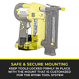 Spartan Mounts Tool Mount for Ryobi Power Tools, Right Mount Wall Display Hook, Power Tool Storage, Convenient Easy Access Garage Organizer, Durable Low Profile Bracket