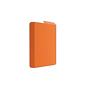 Gamegenic Deck Holder 100+ Casual Deck Box | Double-Sleeved Card Storage with Flex Card Divider | Premium Card Game Protector | Cobra Neck Technology | Holds up to 100 Cards | Orange Color | Made