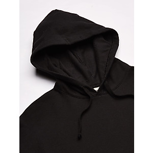 Hanes Men's Comfortwash Garment Dyed Hoodie Sweatshirt, Black, Large