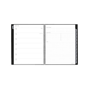 2023-2024 AT-A-GLANCE® Elevation Academic Weekly/Monthly Planner, 8-1/2" x 11", Black, July 2023 to June 2024, 75959P05