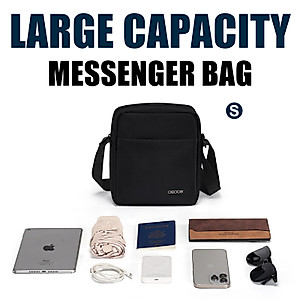 OSOCE Heavy Duty Clear Bag Stadium Approved, Clear Crossbody Shoulder Bag, See Through Transparent PVC Plastic Shoulder Bag for School Sport Concerts Business Travel