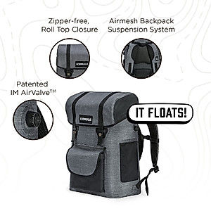 ICEMULE Urbano Backpack Cooler – Padded Straps, 100% Waterproof, 24+ Hours Cooling, Soft Sided Cooler for Hiking, Camping & Picnics, 30 Liter, Fits 20 Cans + Ice, Snow Grey