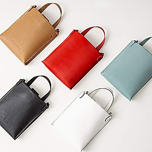 Harlie K SAMI Vegan Leather Small Crossbody Shoulder Bag Mini Purse Handbags for Women (Red)