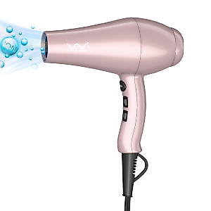 1875W Powerful Negative Ions Hair Dryer Ceramic Professional Far Infrared Blow Dryer 2 Speeds 3 Heating Settings With Diffuser Concentrator & Comb
