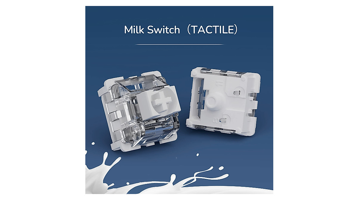 RK ROYAL KLUDGE Milky White Tactile Switches - Heavy-Handed, Pre-Lubed ...