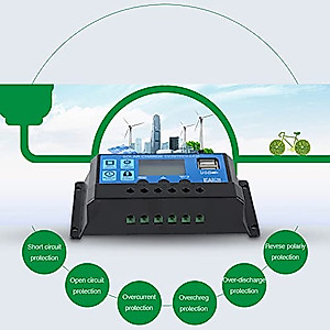 100A Solar Panel ler Solar Re r ler LCD Display Screen Street Lamp System Re ler PWM Re Management Dual USB Output ler