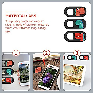 SOLUSTRE Camera Slider 3Pcs Laptop Camera Cover Slide Cartoon Webcam Cover Phone Camera Cover Computer Camera Cover Your Privacy and Computers Laptops