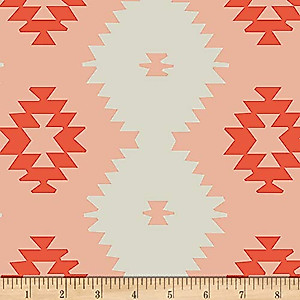 Art Gallery Fabrics Art Gallery Love Story Daring Tribal Sunset Fabric, Pink
