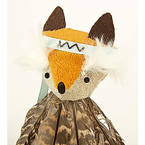 SmartyKat Toss-A-Fox Feather Toss & Chase Cat Toy, Randomly Selected Color - Brown OR White, One Size