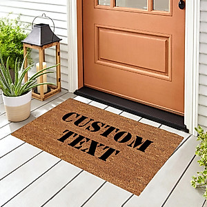 FZYTMY Funny Doormat Custom Personalized Doormats Indoor Outdoor Entrance Floor Mat Home Welcome Front Door Mat Non Slip Rubber Backing
