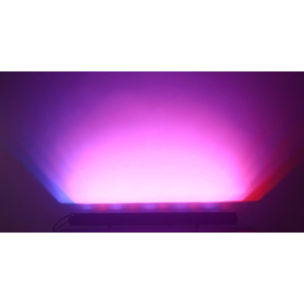 DragonX RGBA Wall Wash Light Bar Plus | 65W LED Wide Beam Horizon Uplights, Professional DJ Stage Strip Strobe Flood Lighting Package DMX for Church, Wedding, Disco, Indoor Party, Club, Band