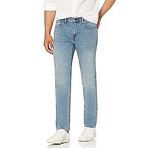 Amazon Essentials Men's Skinny-Fit Stretch Jean, Light Wash, 35W x 30L
