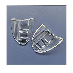 Tooya 6 Pair Safety Eye Glasses Side Shields Clear Flexible Slip On Shield Fits Small to Medium Eyeglasses