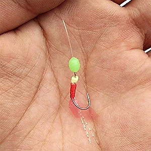 Bait Rig Assorted 16 Packs Freshwater/Saltwater Sea Fishing Rigs, Bait Rigs with Ball Bearing Swivel for Bass Trout Walleye Red Fish