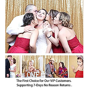 ShiDianYi 8ft X 8ft,Light Gold Sequin Backdrops, Light Gold Sequin Photo Booth Backdrop, Party Backdrops,Wedding Backdrops, Sparkling Photography Prop