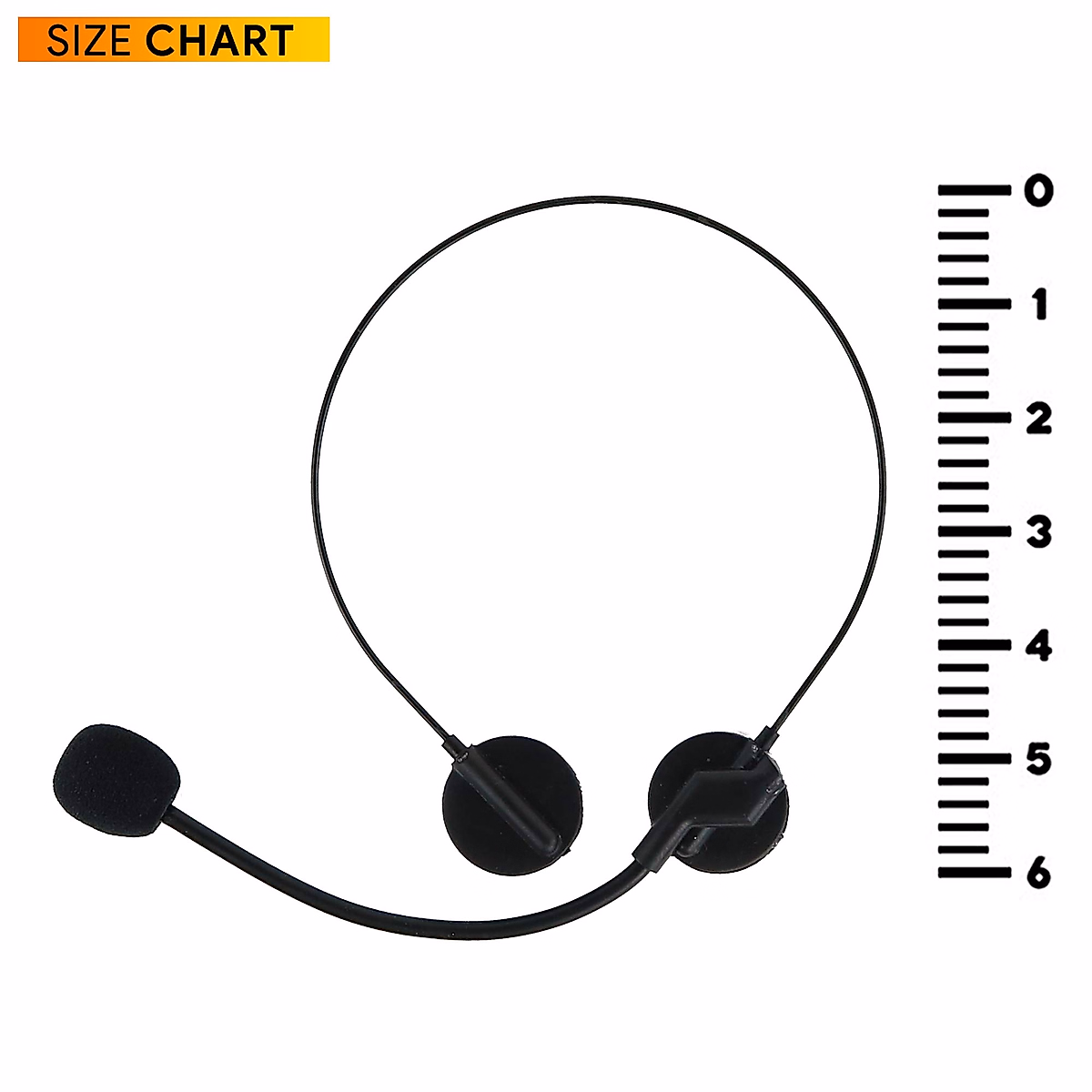 Skeleteen Rockstar Costume Accessories Headset - Fake Rock Star MJ Singer Microphone and Headphones Costume Accessory Prop