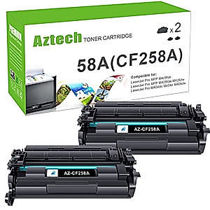Aztech Compatible Toner Cartridge Replacement for HP 58A CF258A 58X CF258X for HP Pro M404dn M404n M404dw MFP M428fdw M428dw M428fdn Toner Printer M404 M428 M406 M430 (Black 2-Pack)