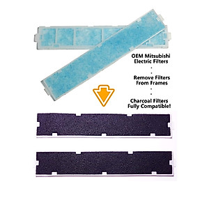 Filters Compatible with Mitsubishi Electric MAC-408FT-E (4 Filters Multi Pack) - No Frames