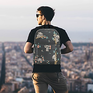 Lightweight School Backpack Koala Bookbag Schoolbag Casual Daypack for Travel with Bottle Side Pockets