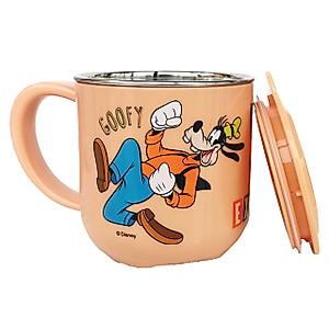 Everyday Delights Pluto & Goofy ABS Stainless Steel Cup with Lid, 250ml
