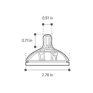Comotomo Silicone Replacement Nipple, Fast Flow, 6+ Months, 2 Count