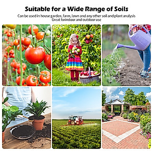 Soil Moisture Meter 4-in-1 Soil Ph Meter Water Monitor Soil Moisture/Light/Nutrients/pH Meter for Gardening Lawn Farming Indoor & Outdoor Promote Plants Healthy Growth No Batteries Required (Green)