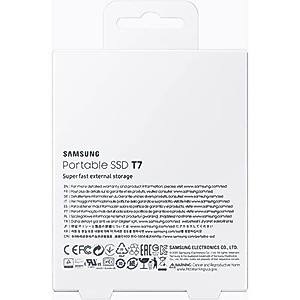 Samsung T7 Portable SSD - 1 TB - USB 3.2 Gen.2 Externe SSD Titan Gray (MU-PC1T0T/WW)