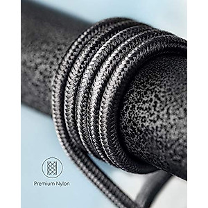 Anker USB C Cable, [2-Pack, 6ft] Premium Nylon USB A to USB C Charger Cable for Samsung Galaxy S10 S10+, LG V30, Beats Fit Pro and Charging Cord for USB C Port Camera (USB 2.0, Black)