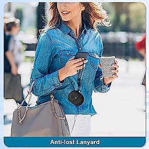 Case for Google Pixel Buds Pro 2022, Full-Body Shockproof Protective Case for Google Pixel Buds Pro Anti-Lost Carrying Portable Silicone Protective Case Cover with Carabiner and Lanyard (Black)