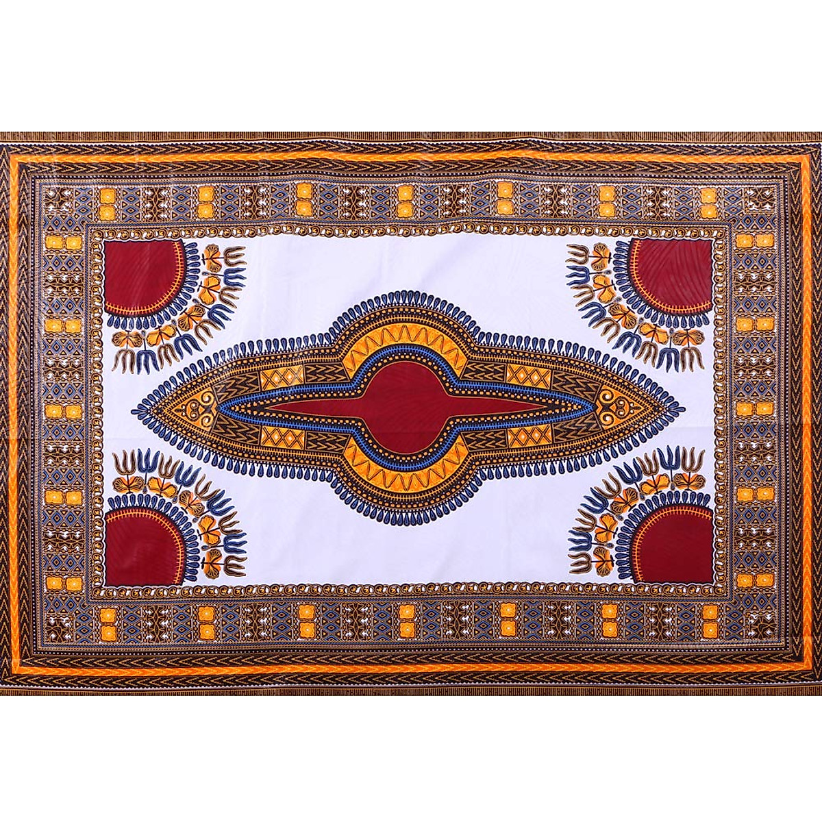 African Fabric 6 Yard Printed Wax Cloth African Ankara Fabric for Party Dress 2003