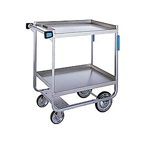 Lakeside Manufacturing 743 Utility Cart, Stainless Steel, 2 Shelves, 700 lb. Capacity (Fully Assembled), Silver