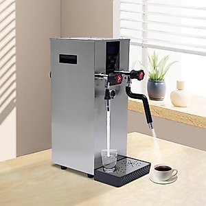 12L 2500W Commercial Steam Water Boiler Coffee Milk Frother Multi-functional Coffee Machine to Boil Water Steam Milk Froth Make tea Espresso Coffee Machine with 360° Water Valve for Tea Restaurant