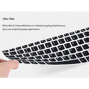 2PCS Keyboard Cover Skin for Lenovo Yoga 7 7i 15.6" 16", 2024 2023 ideaPad 5 5i 15.6", ideaPad Flex 5 5i 15.6", ideaPad 3 3i 15, ideaPad 1 1i 15.6, ThinkBook 15 G4 G3 G2,Lenovo V15 G4 G3 G2