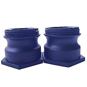 2 pack of IBC tote valve adapters 2" NPT female x 2" NPT Male IBC tote adapter cam and groove fittings with 2" fine thread male end for IBC tote valve cap