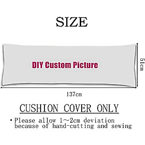 Body Pillow Cover,Grizzly Brown Bear in Lake Alaska Untouched Forest Jungle Printed Long Pillow Cases Protector with Zipper Decor Soft Large Covers Cushion for Beding,Couch,Sofa,Home Gift 20"x54"