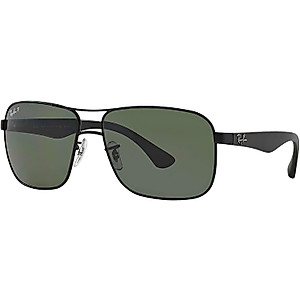 Ray-Ban Men's Rb3516 Metal Square Sunglasses