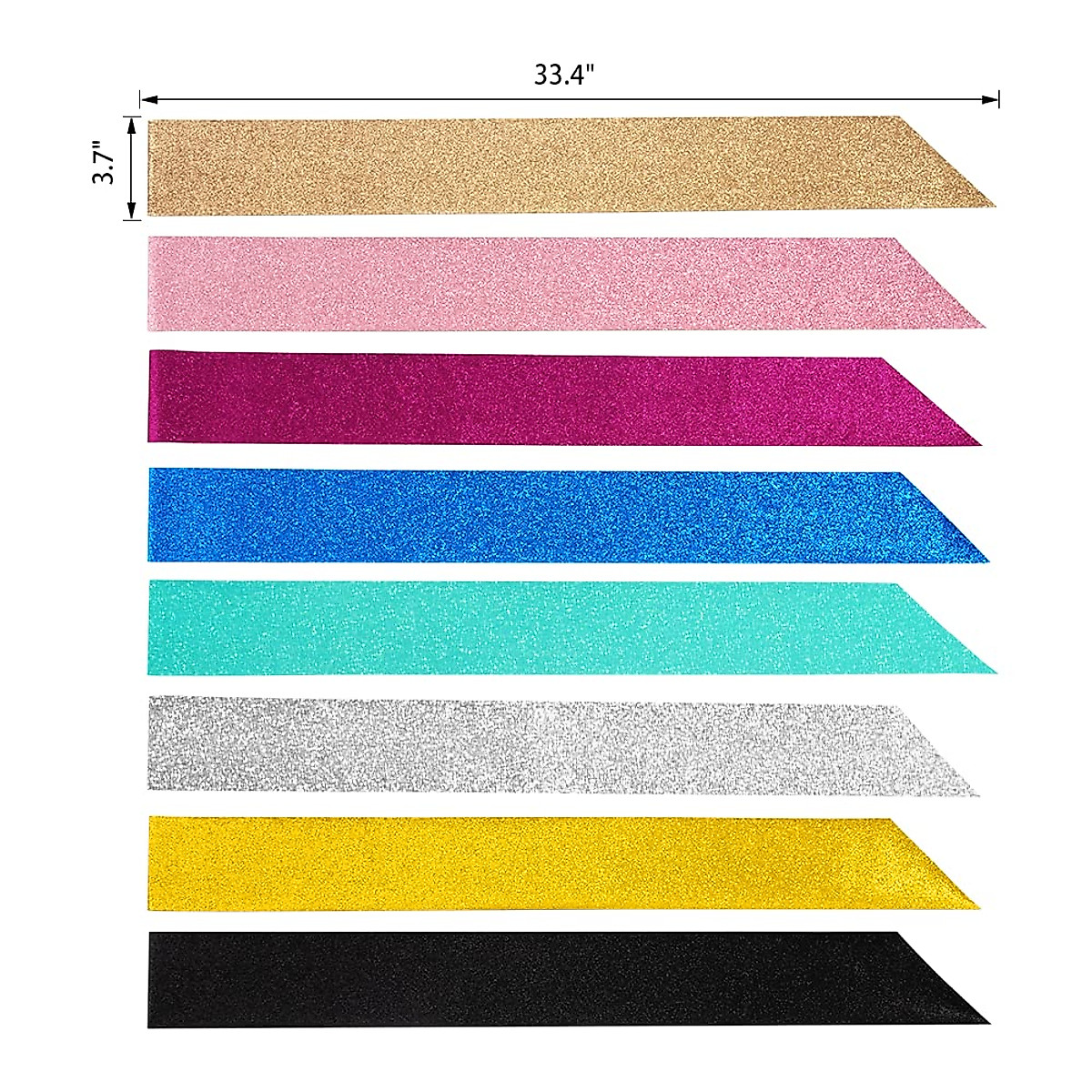 Party to Be Custom Sash Make Your Own Sash 3.15" Wide x 35" Long from Shoulder to Hip