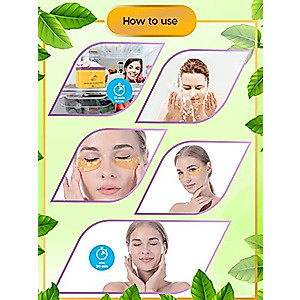 30 Pairs 24K Gold Under Eye Patch, Eye Mask, Collagen Eye Patch, JUYOU Eye Pads For Anti-wrinkles, Puffy Eyes, Dark Circles, Fine Lines Treatment